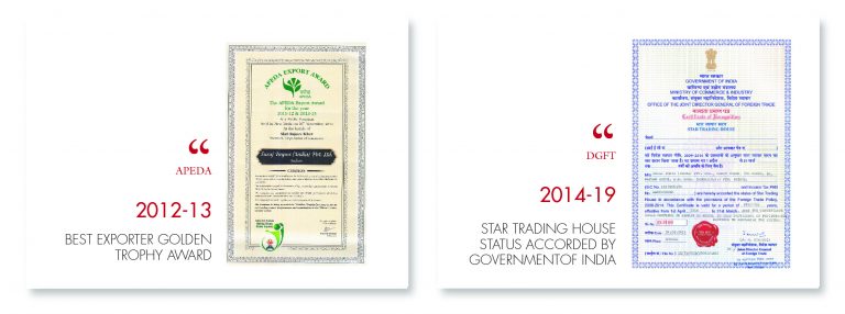 Suraj Impex India Pvt. Ltd | AWARDS & RECOGNITIONS